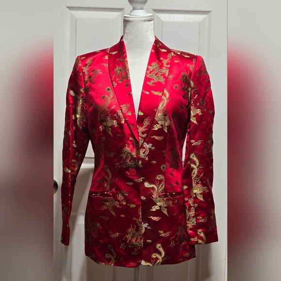 Jenni Max | Jackets & Coats | Jenni Max Nyc Vintage Red Asian Oriental ...
